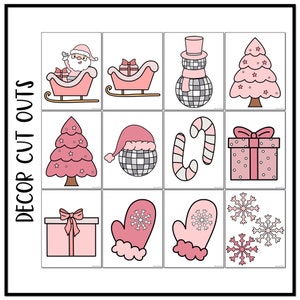 Christmas Bulletin Board Kit, Classroom Decor, Pink Christmas, Disco ...