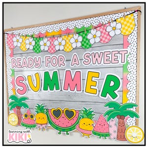 Summer Bulletin Board Kit, Printable May June Classroom Decor, Bulletin ...
