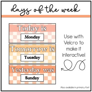 Disco Floral Classroom Decor Calendar | Pocket Chart | Editable | Retro ...