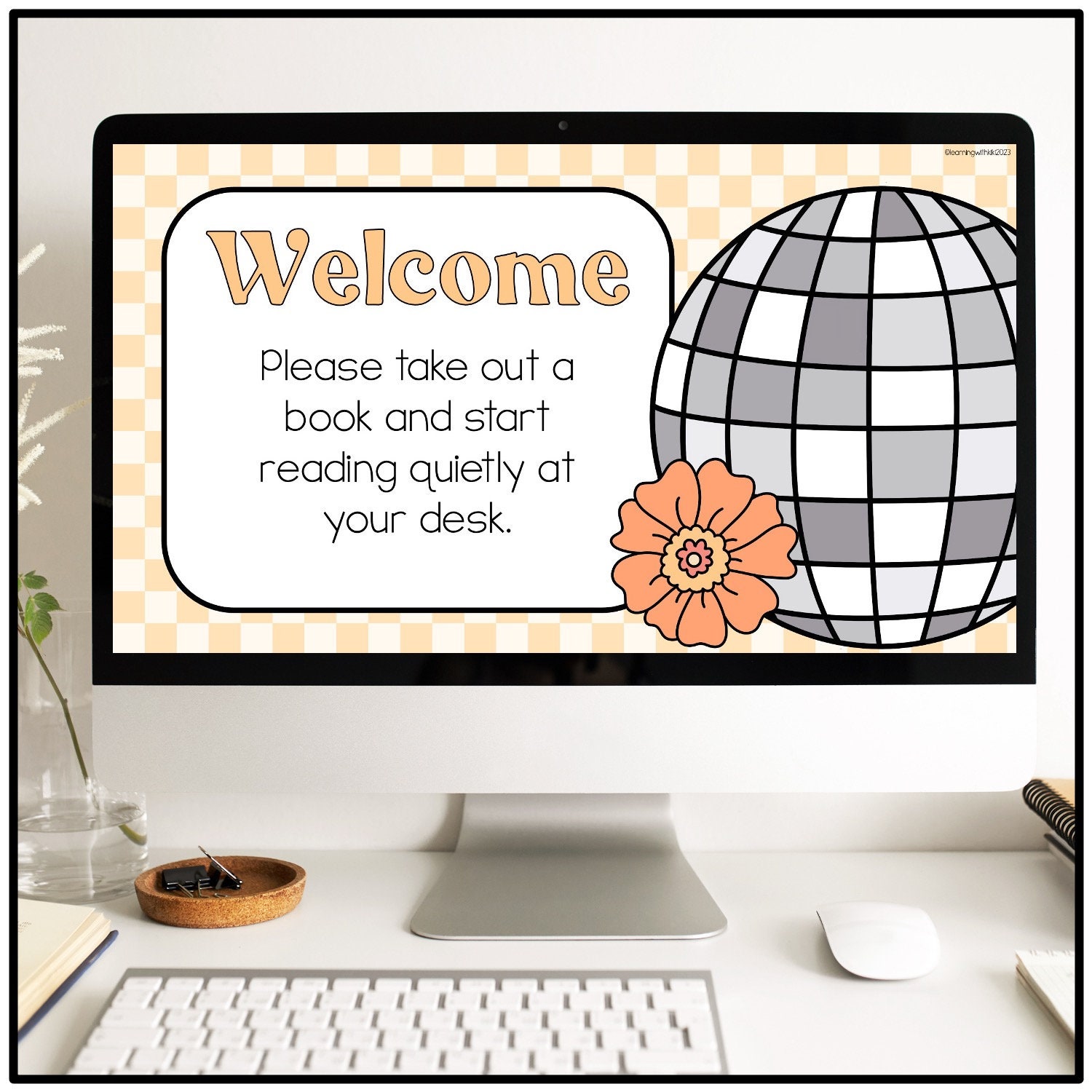 Retro Groovy Powerpoint and Google Slides™ Templates for Teachers With ...