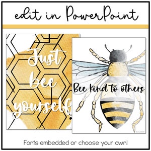 BEE AND BOTANICAL Posters | Growth Mindset | Bee Eucalyptus Classroom ...