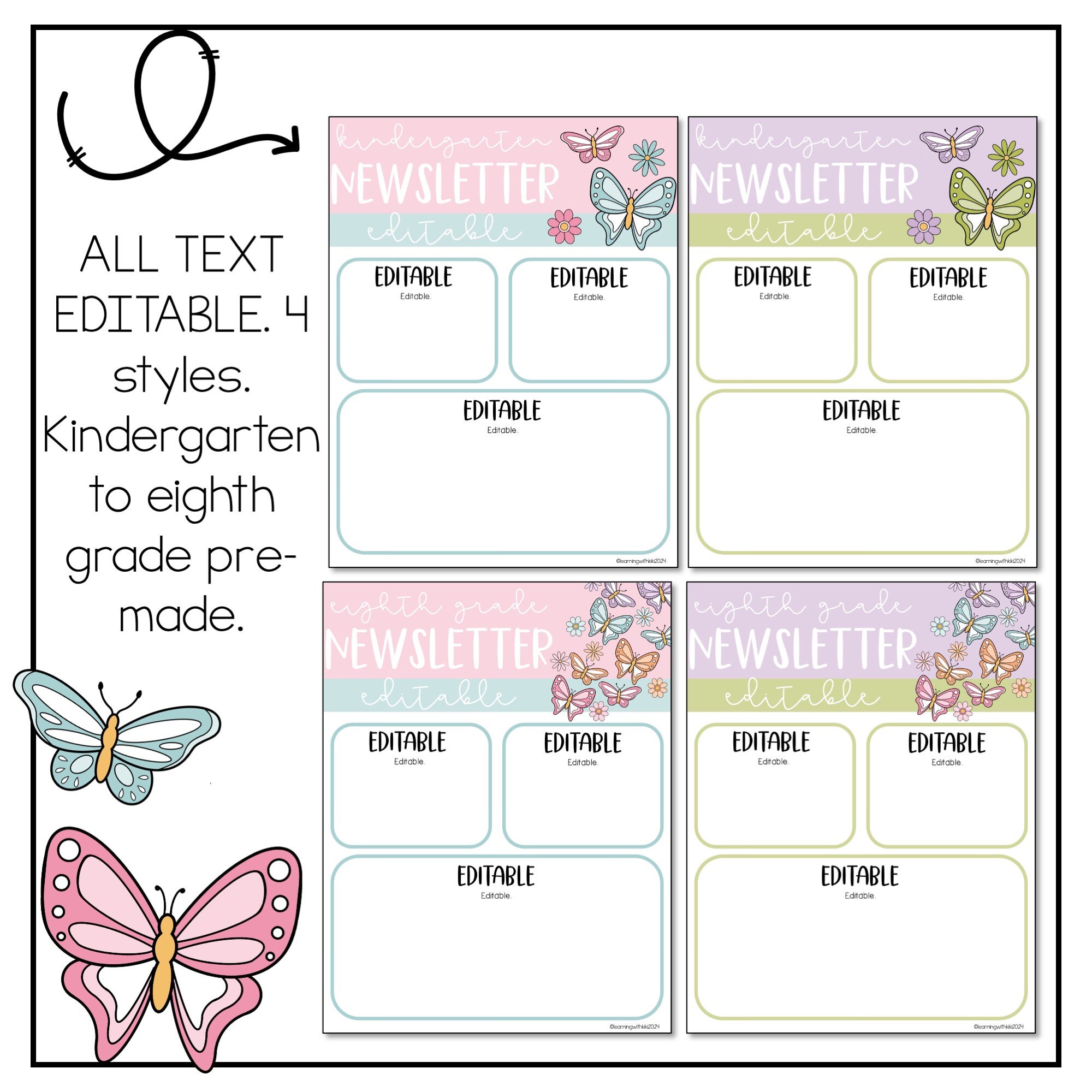 Spring Classroom Newsletter Template - Etsy Australia