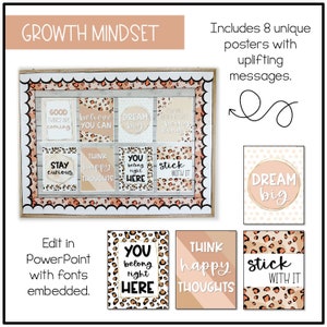 MODERN LEOPARD Classroom Decor Bundle | Editable | Cheetah | Boho Chic ...