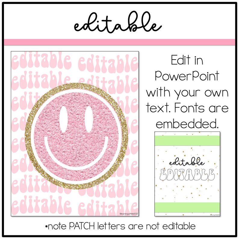 Retro Pastel Classroom Posters Growth Mindset Smiley Face - Etsy