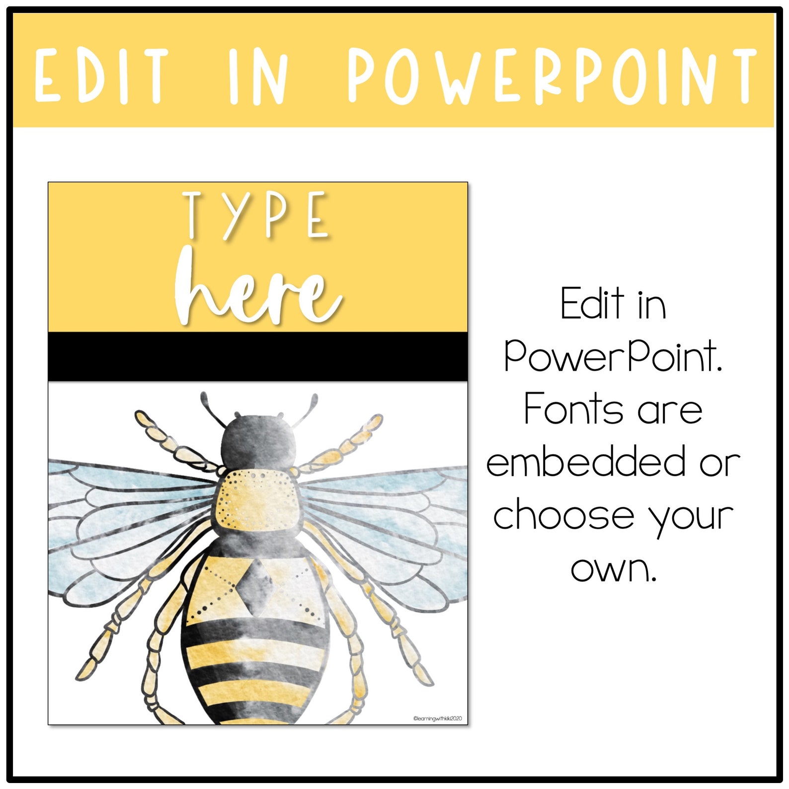 Bee Binder Covers Editable Bee and Eucalyptus Classroom - Etsy