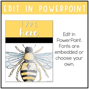 Bee Binder Covers Editable Bee and Eucalyptus Classroom - Etsy