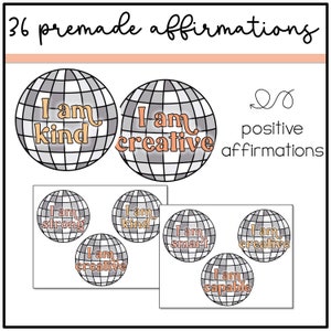 Disco Floral Door Display, Positive Affirmations, Mirror, Retro ...