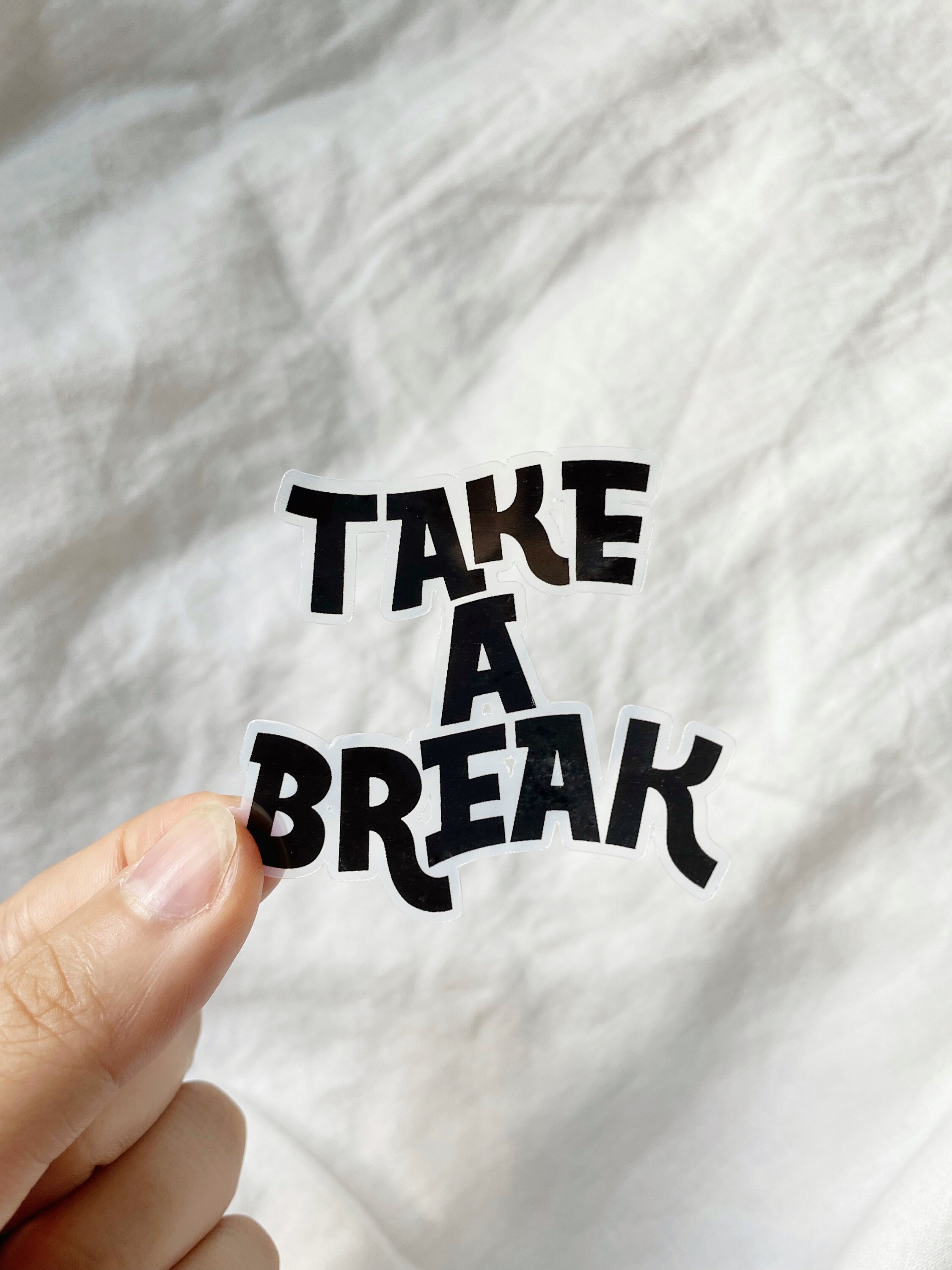 Take A Break Block Sticker - Etsy