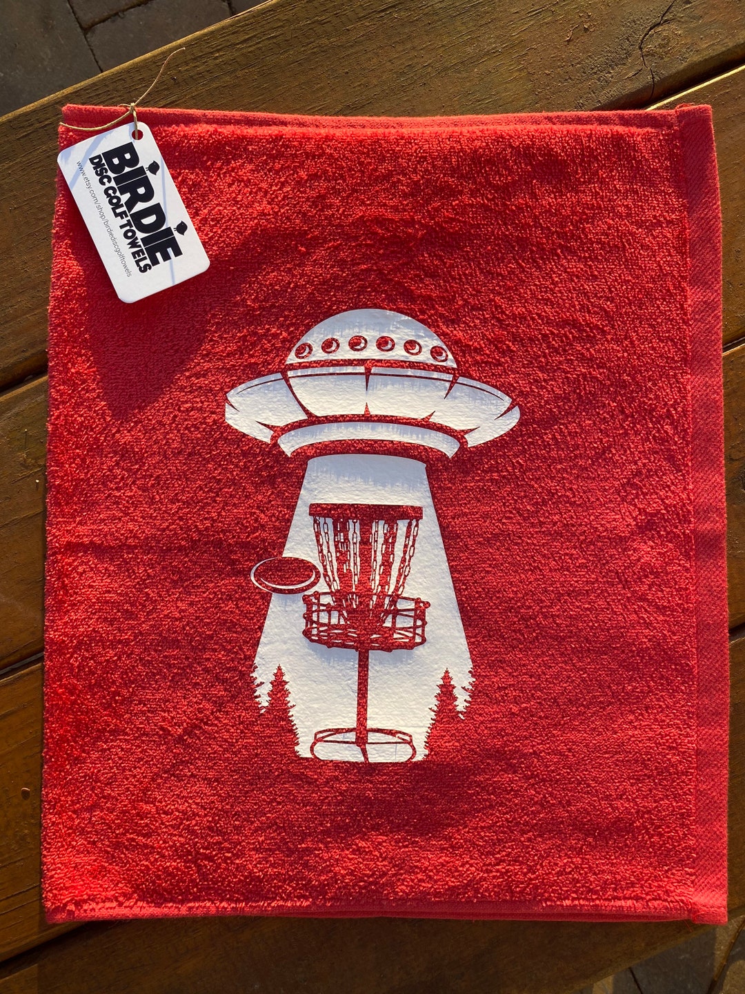 Spaceship DISC GOLF TOWEL - Etsy