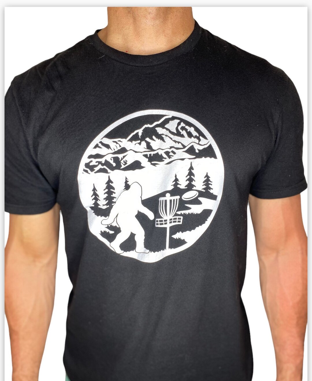 Mens Disc Golf T Shirt Squatch - Etsy