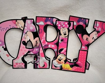Letters Minnie Mouse | Etsy
