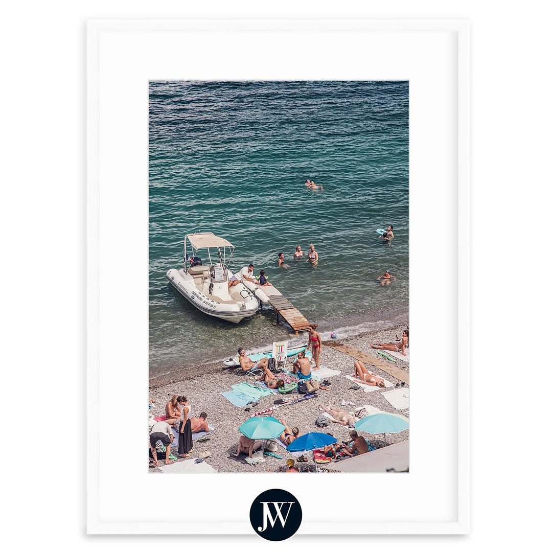 Côte D'azur Posters, Paloma Beach, Cap Ferrat Wall Art Print, French ...