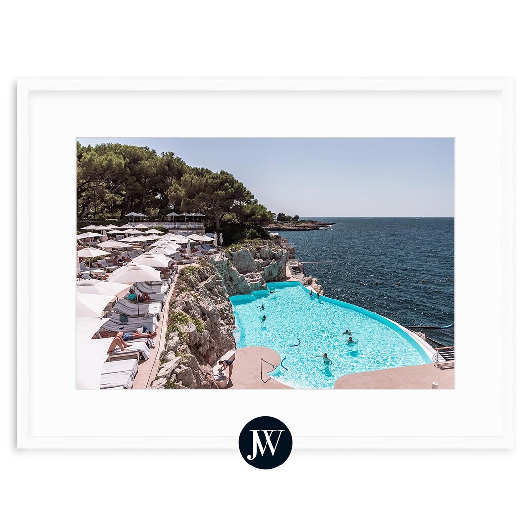 Antibes Art Print, Hotel Du Cap-eden-roc, French Riviera Artwork, Cap D ...