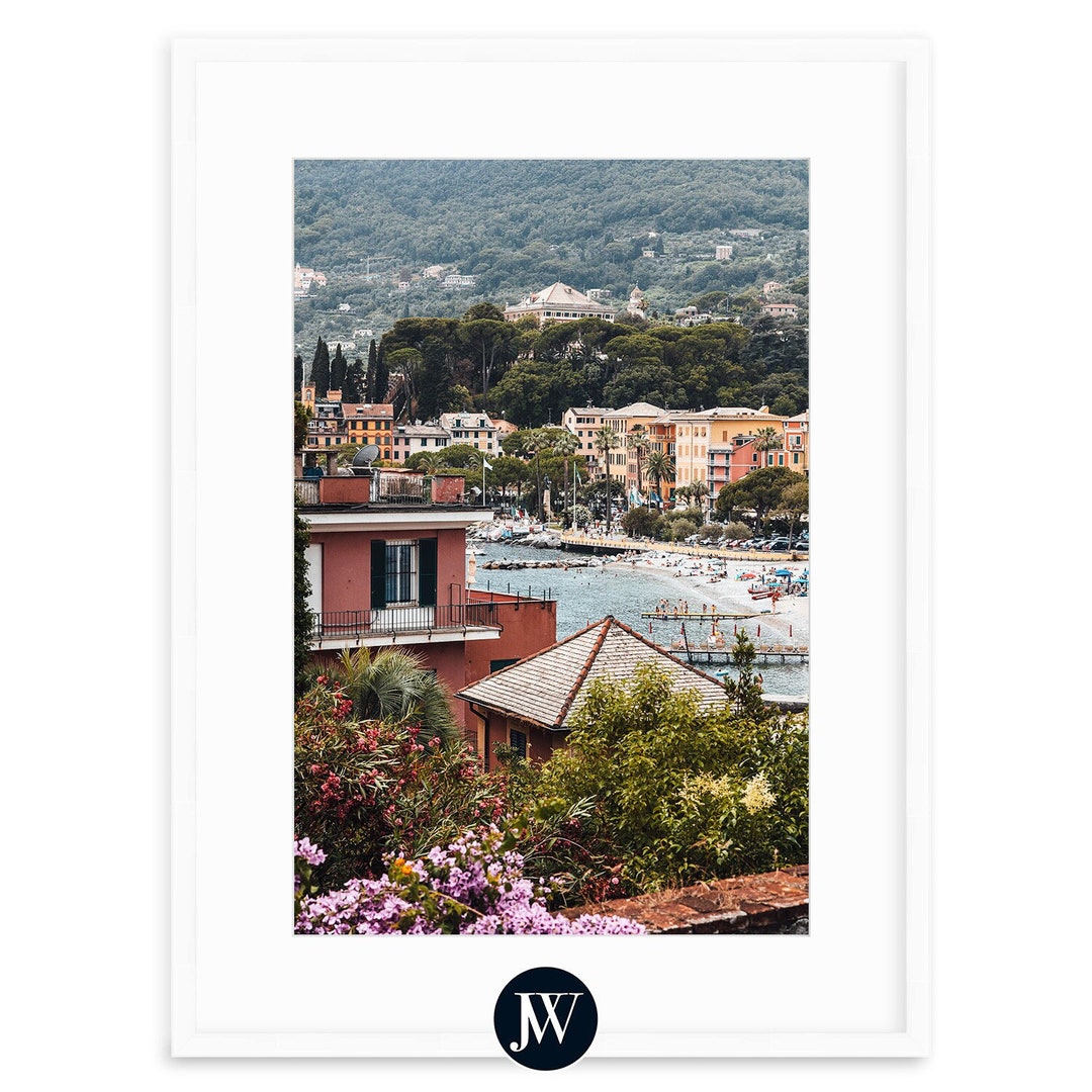 Italian Riviera Art Print, Santa Margherita Ligure Italy, Framed Fine ...