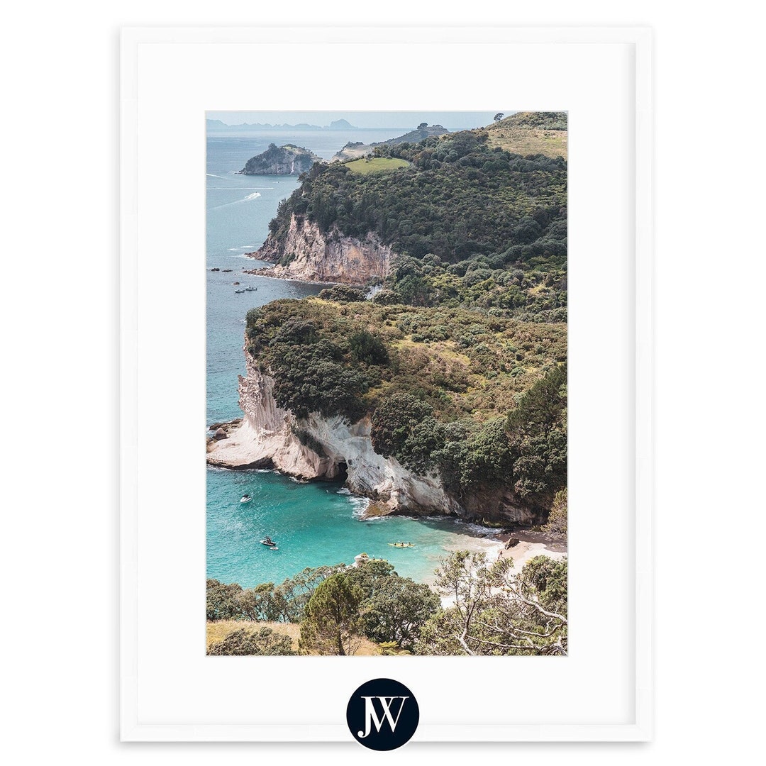New Zealand Fine Art Print, Cathedral Cove Overlook, Oversized ...