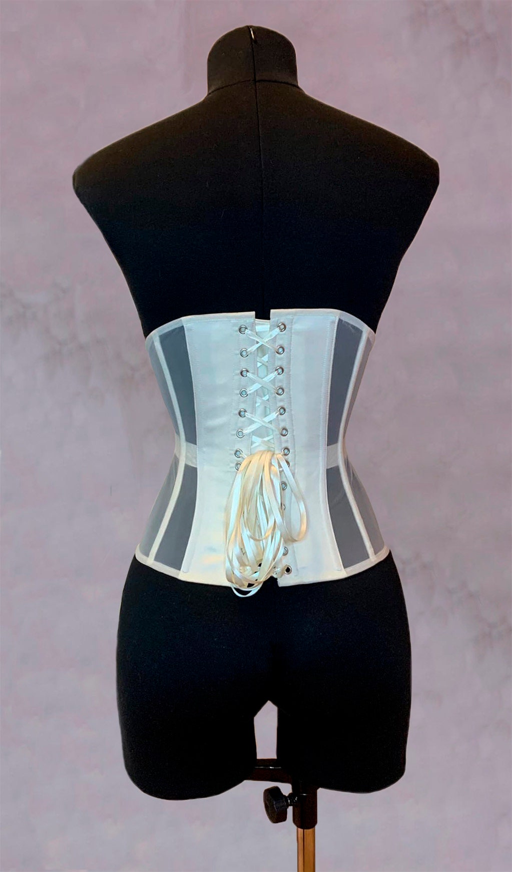 Made to Measure Mesh Underbust Custom Corset. Waist Training Corset ...