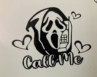 Ghost Face Call Me | Etsy