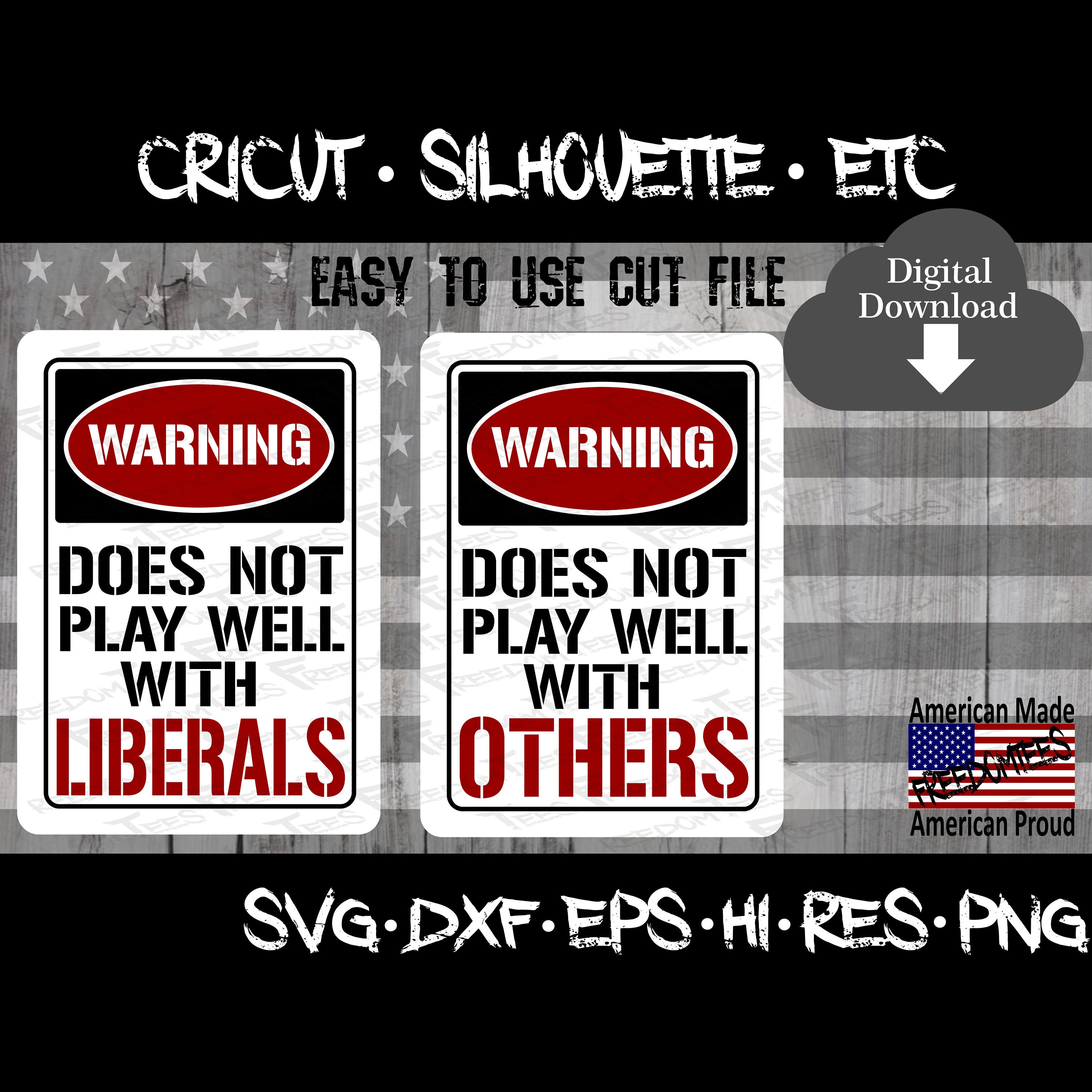 Anti Liberal, Warning Sign, Does Not Play Well With Liberals, Others ...