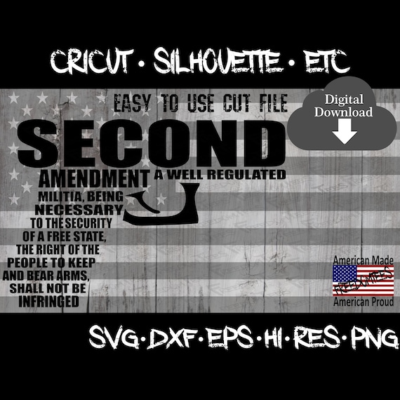 2nd Amendment Svg Second Amendment Svg Word Art Cricut - Etsy
