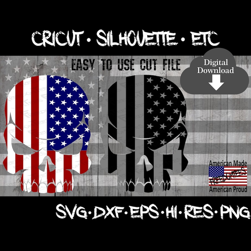 Skull and Flag Dxf File - Etsy