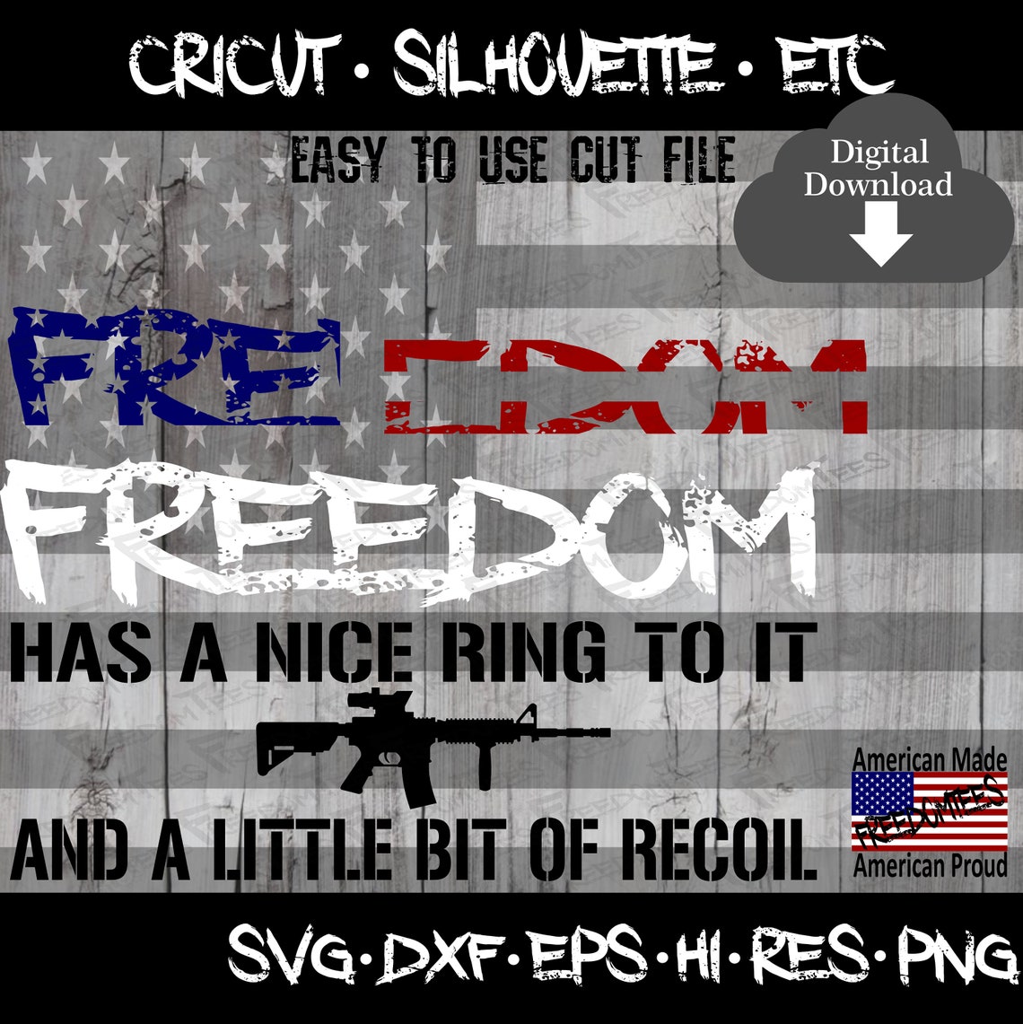 2nd Amendment Svg, Second, Freedom, Ar-15, Cricut, Silhouette, Vector ...