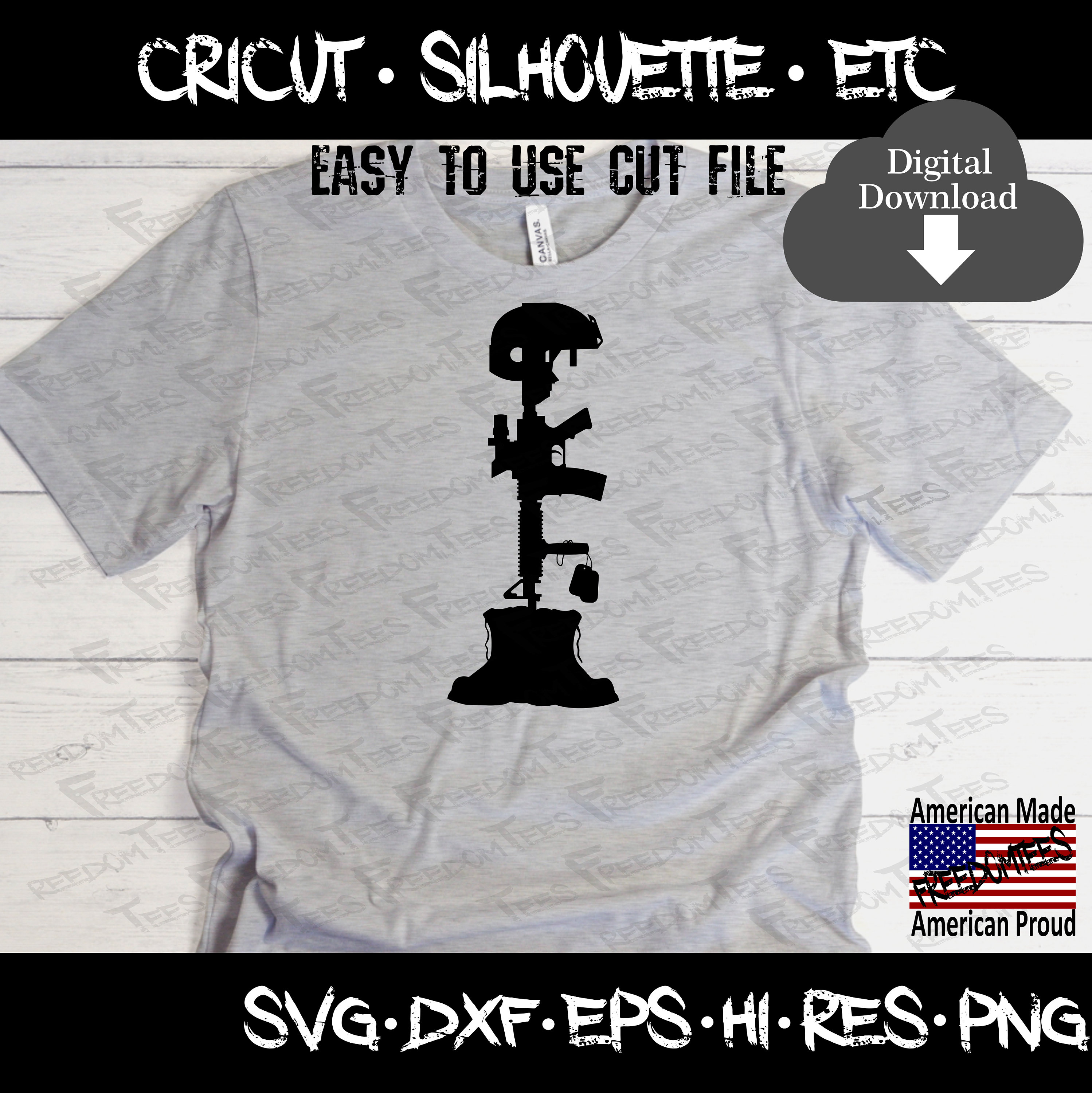 Fallen Soldier, Battle Cross, Military Memorial, Soldier, Hero, Vector ...