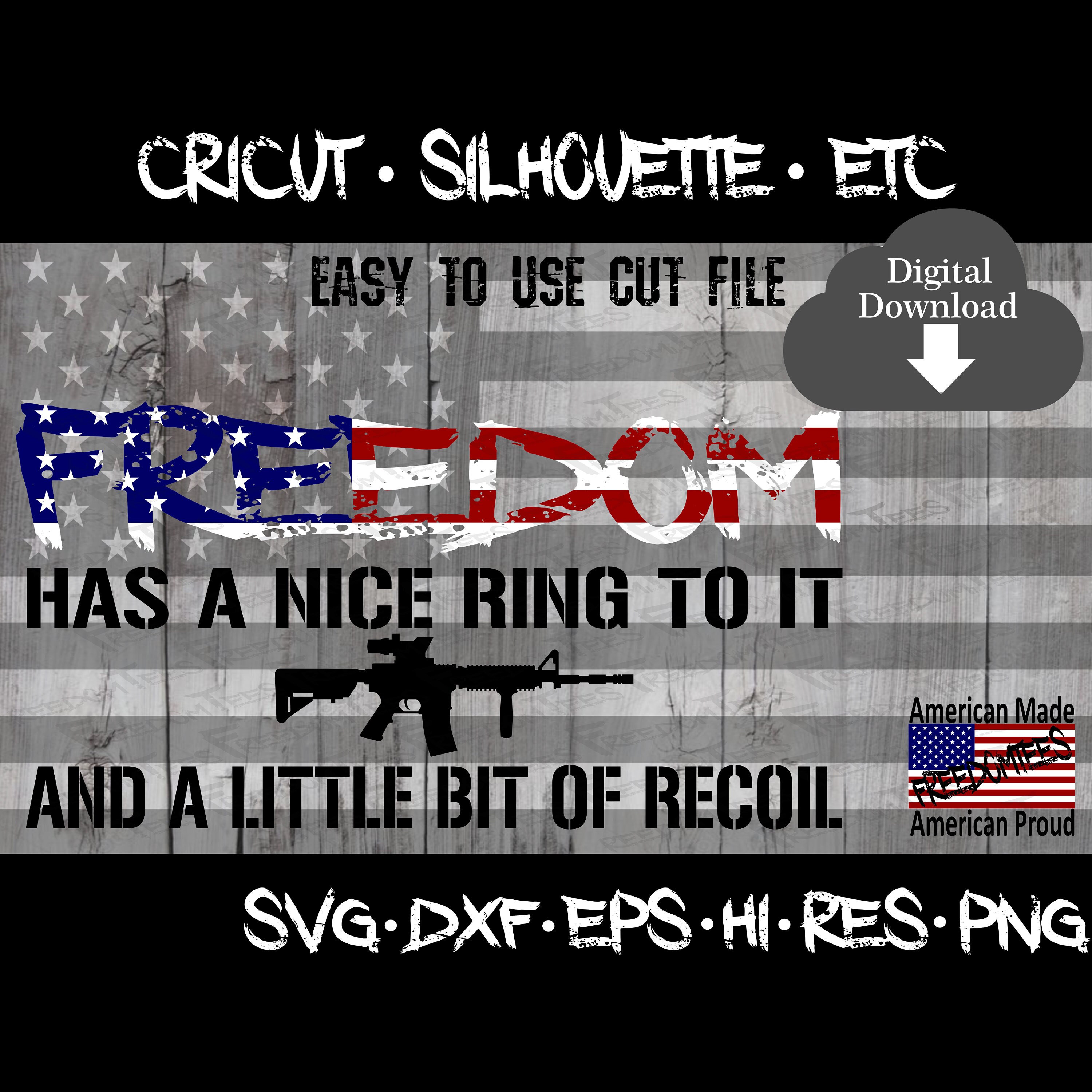 2nd Amendment Svg, Second, Freedom, Ar-15, Cricut, Silhouette, Vector ...
