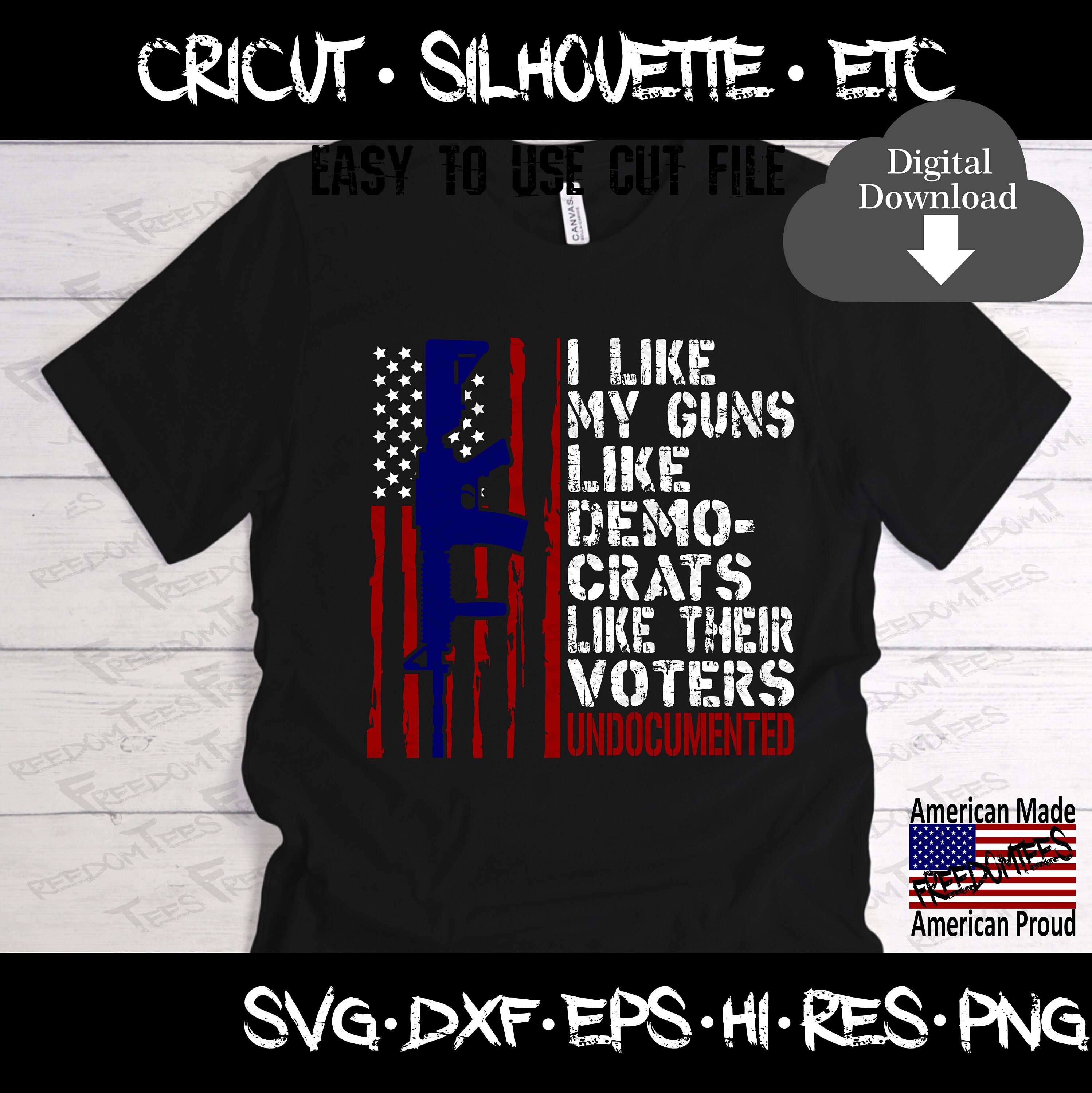 2nd Amendment, Gun Right, Second, Freedom, Ar-15, Cricut, Silhouette ...