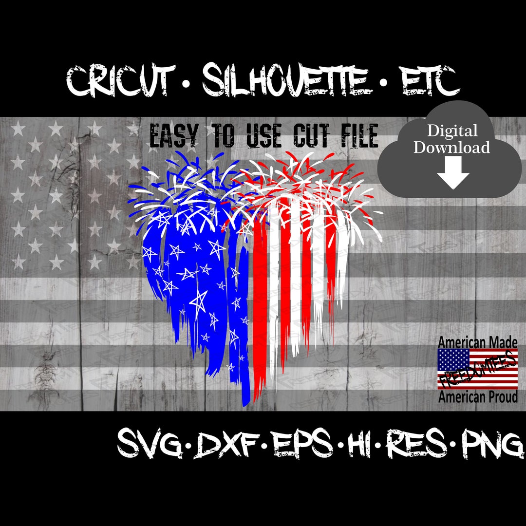 American Flag Heart, Fourth of July, Independence Day Svg, Usa Flag ...
