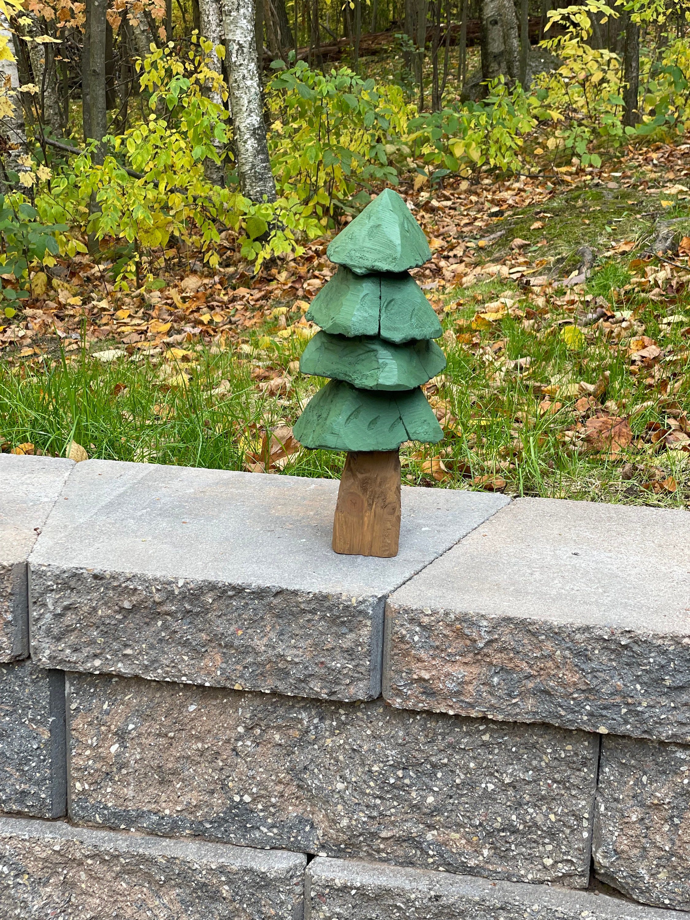 Chainsaw Carving, Evergreen, Light Green - Etsy