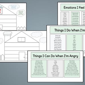 The Anger House CBT / Art Therapy Bundle for Children & Teens With ...