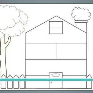 The ADHD House Art Therapy Worksheet / CBT Self-expression Activity for ...