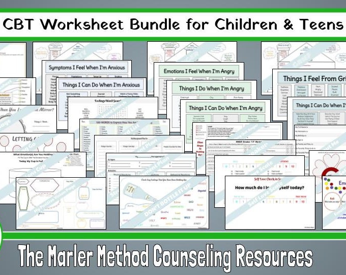 The Anger House CBT / Art Therapy Bundle for Children & Teens With ...
