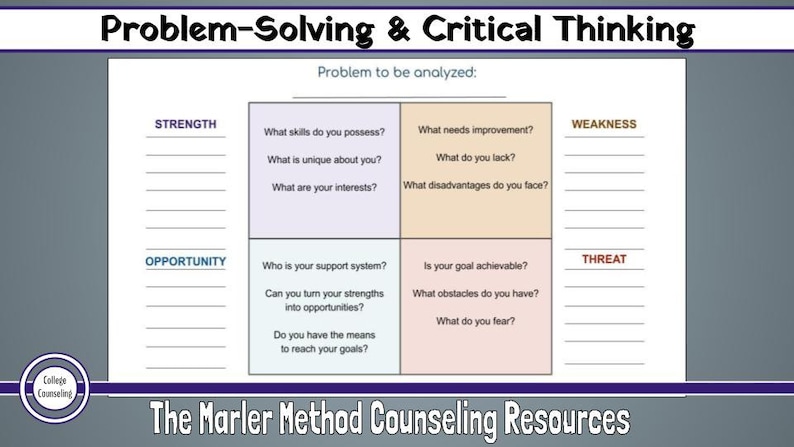 Problem Solving & Critical Thinking 101 Worksheet for Pre-teens and ...