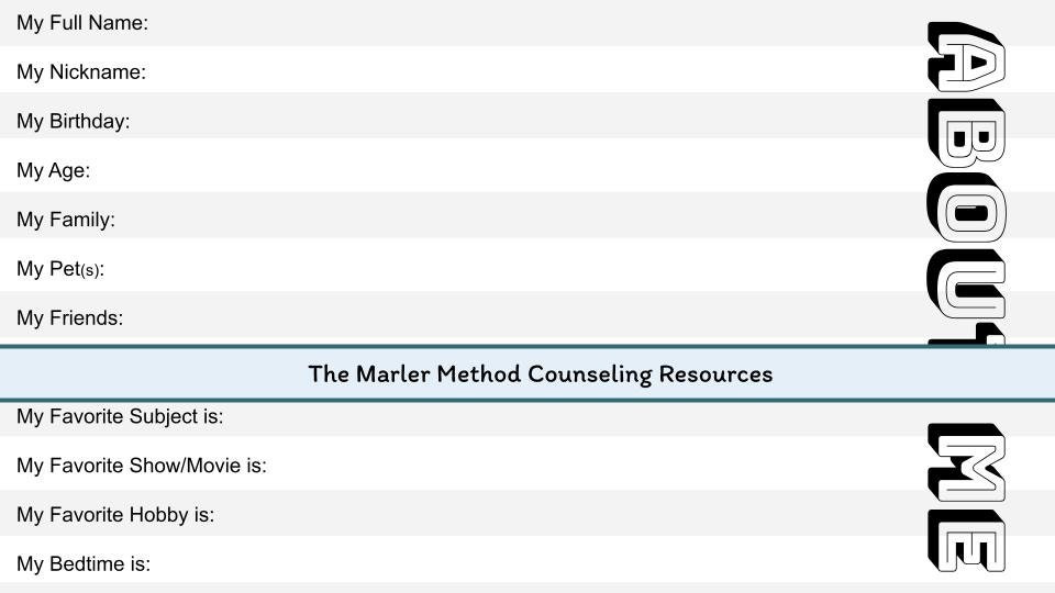 Two-houses CBT Art Therapy Worksheet, Divorce Coping Skills (digital ...