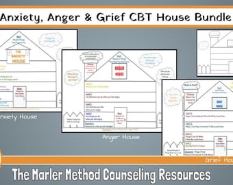 The Anger House Worksheet / CBT Self-expression Activity for | Etsy