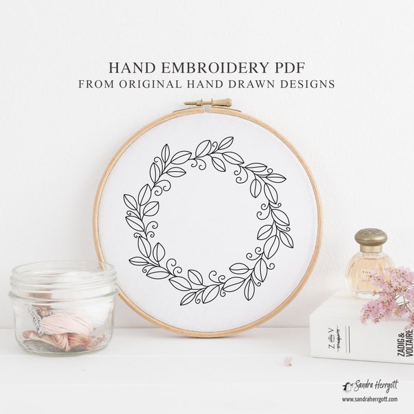 Greenery Embroidery Frame - Etsy