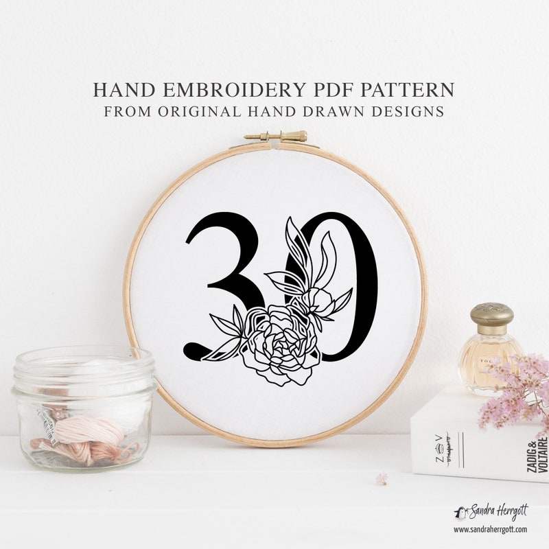 Number Embroidery - Etsy