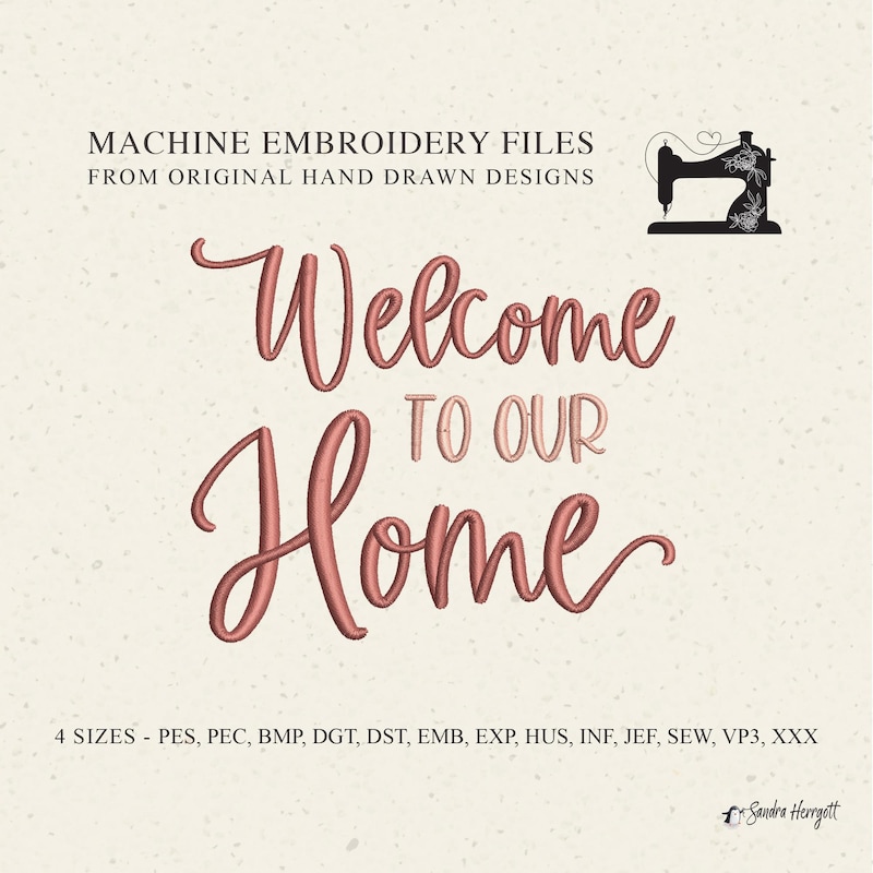 Welcome Embroidery - Etsy