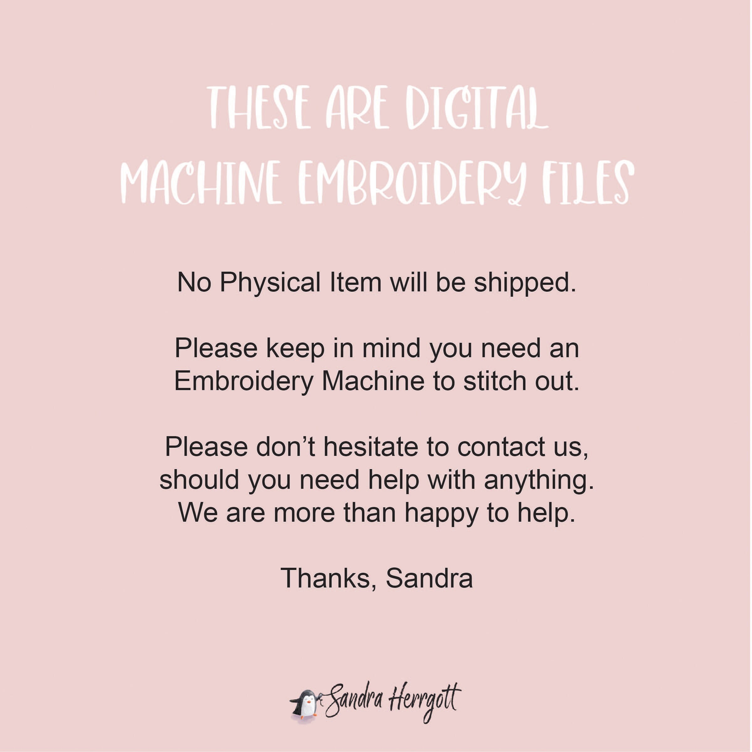 Mr & Mrs Machine Embroidery Design Pattern, Hand-lettered Embroidery ...