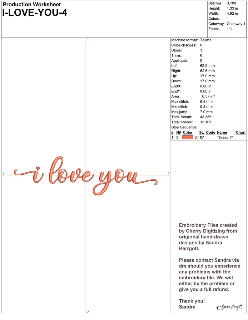I Love You Machine Embroidery Design Pattern File, Wedding Quote ...