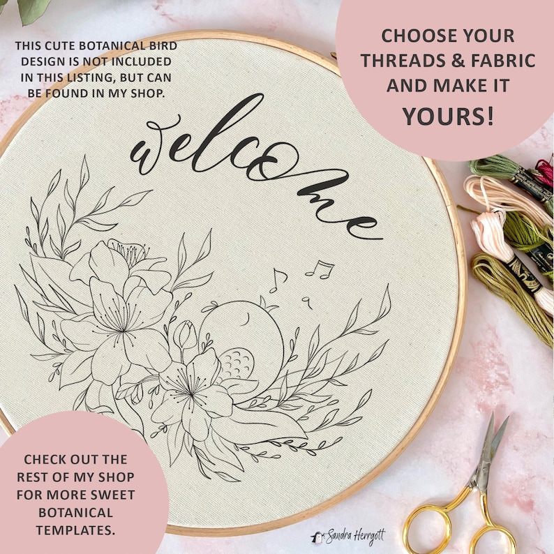 Sweet Ballerina Dancing Hand Embroidery PDF Pattern Template, Elegant ...