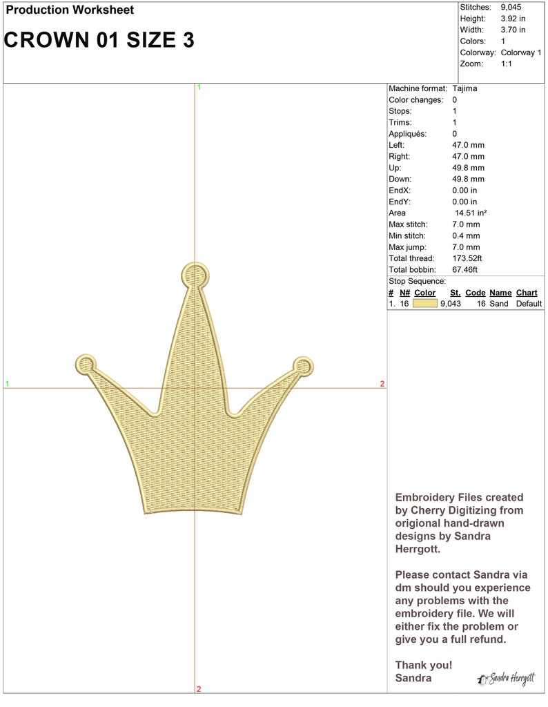 Crown Machine Embroidery Design Pattern, Sweet Princess Fairytale King ...