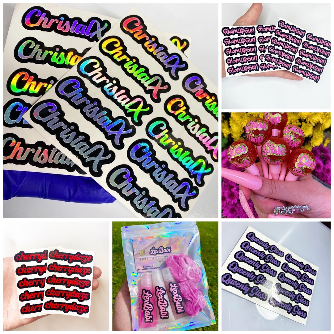 Product Labels, Decals, Double Layered, Lip Gloss Labels, Lash Box ...