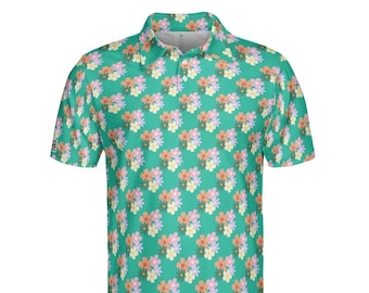 Blue and Green Golf Polo Shirt Unisex - Etsy