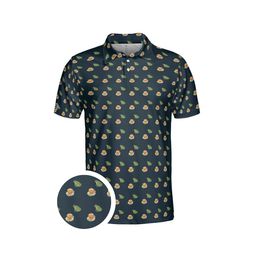 Green Orange Kermit the Frog Golf Polo Shirt Unisex - Etsy