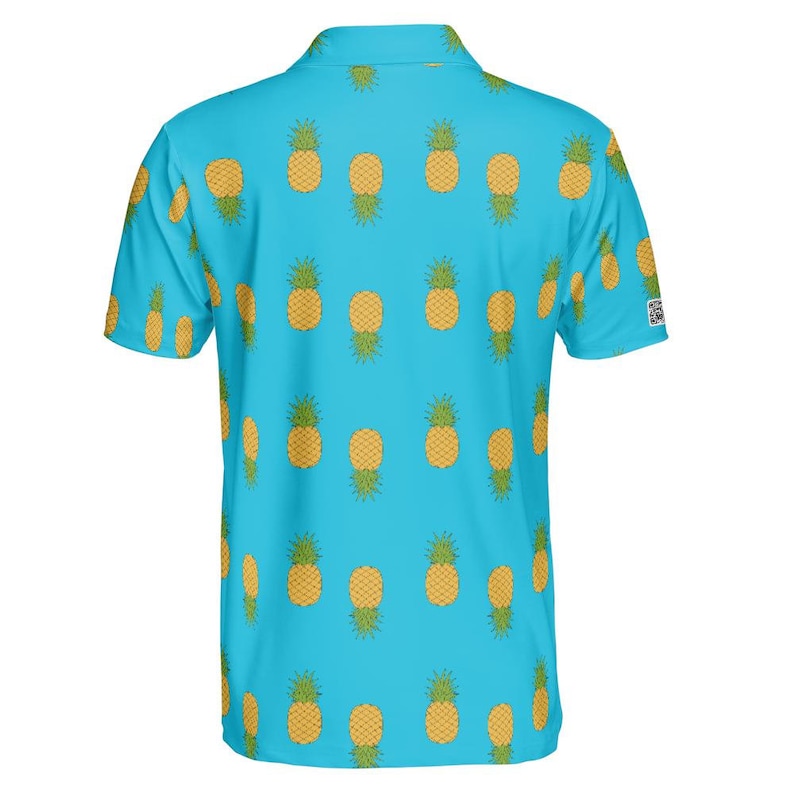 Blue Pineapple Golf Polo Shirt Unisex - Etsy