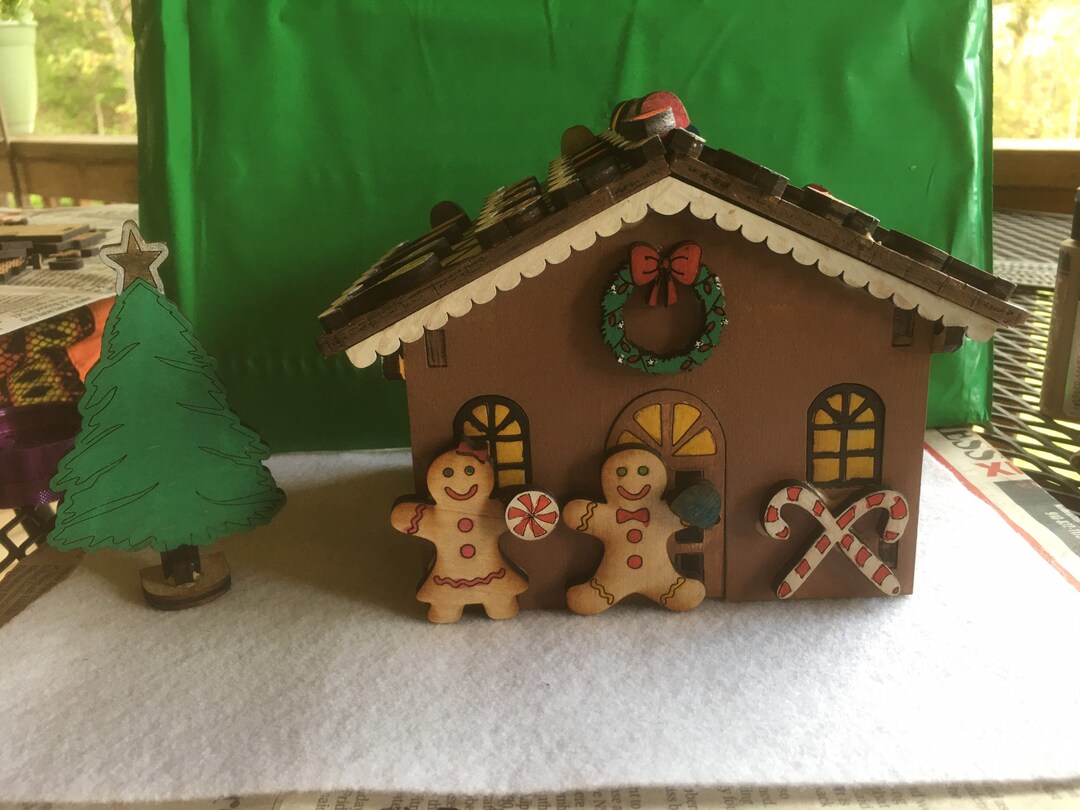 DIY Gingerbread House Kit 7 W 5 D 5 Tall - Etsy