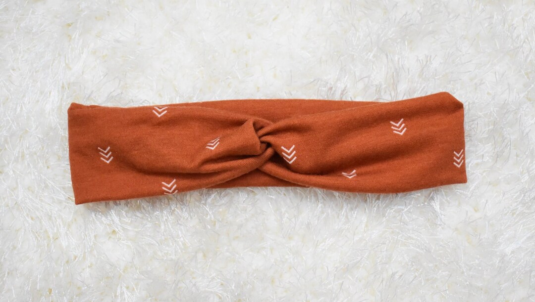 Rustic Orange With Arrows Headband - Etsy
