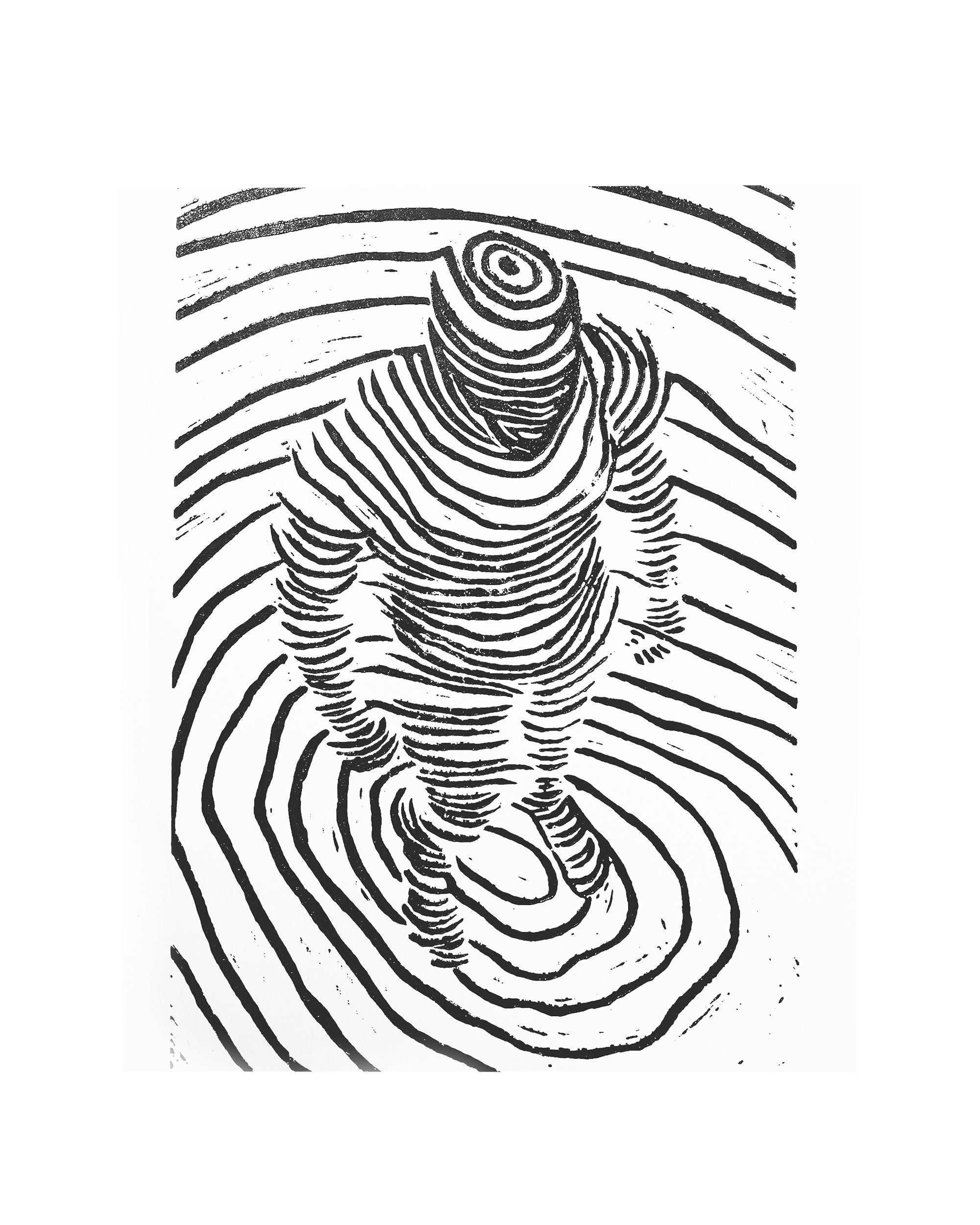 A Man - Original Handmade Linocut Print, Linocut, Linoprint ...